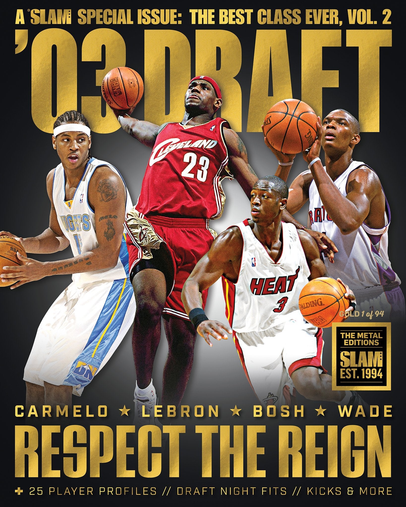 Slam Presents '03 Draft The Best Class Ever Vol. 2 Special Issue Gold ...