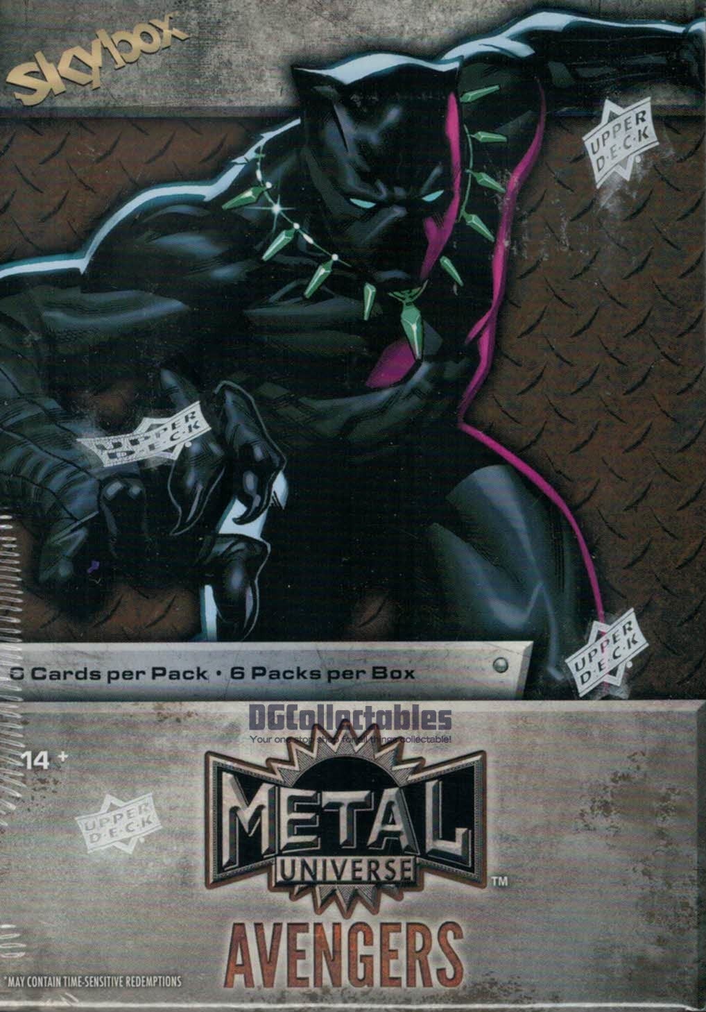 Marvel Metal Universe Avengers Trading Cards 6-Pack Blaster Box (Upper ...